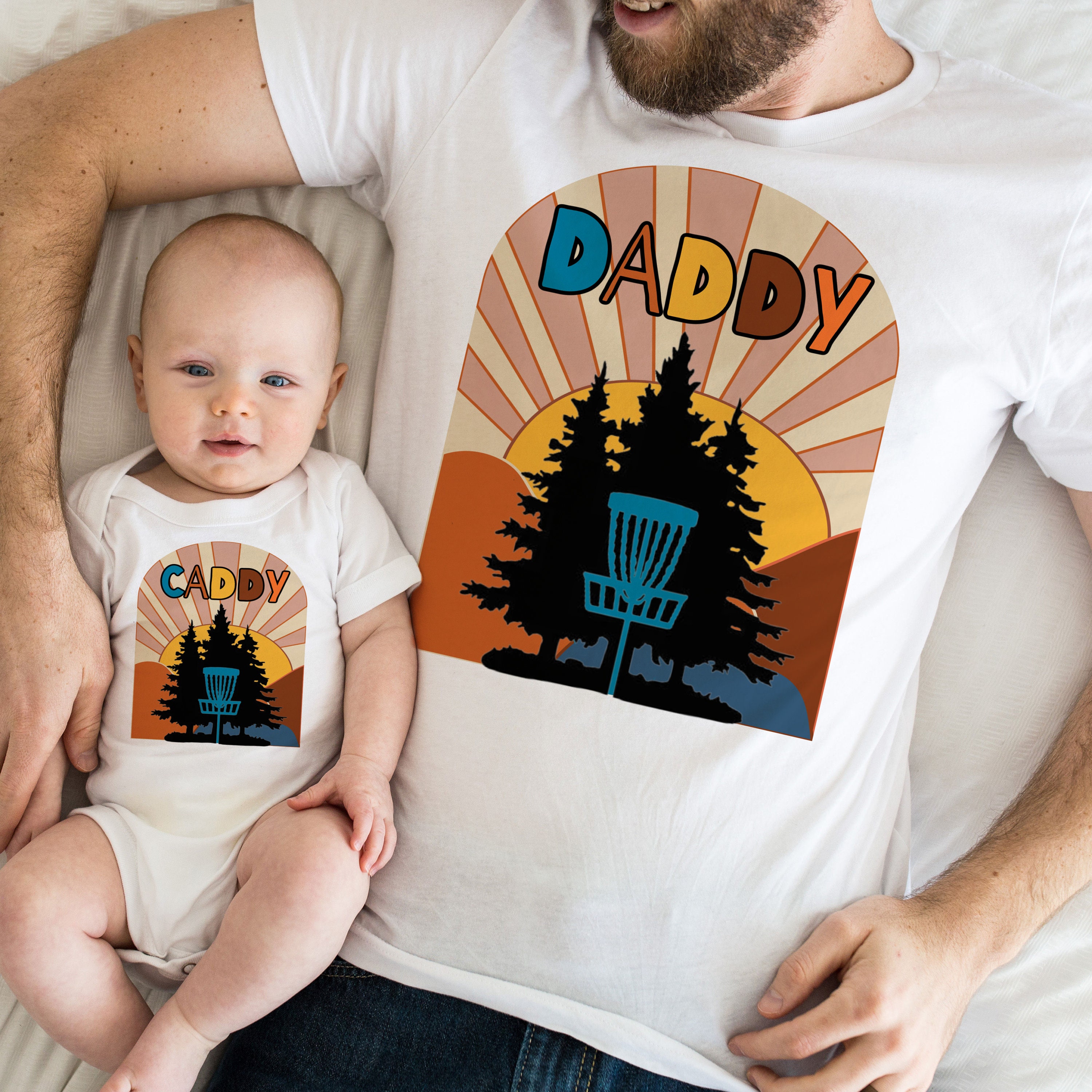 Disc Golf Dad and Baby Son Daughter Matching Shirts SUPER SOFT Baby ...