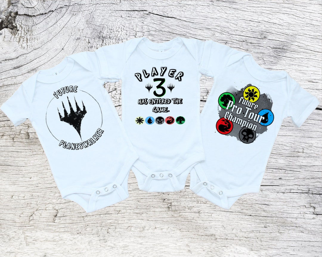 MTG Baby Grow With Me Select Sizes Set Magic the Gathering Funny Shirt ...