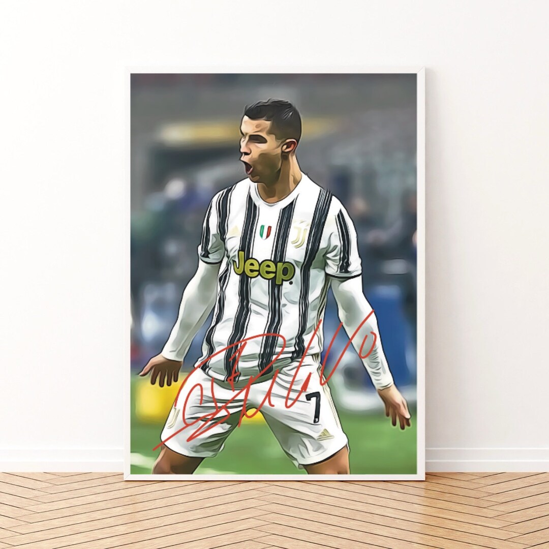 Cristiano Ronaldo CR7 Juventus Autograph Gift Idea Autograph Frame ...