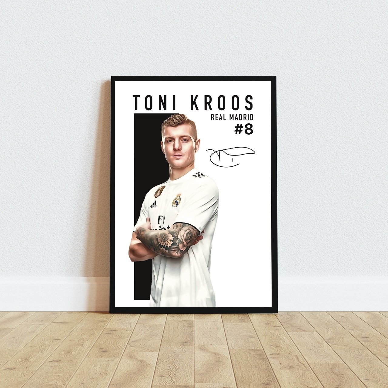 Toni Kroos Real Madrid Portrait 2024 Artwork Gift Idea Printed ...