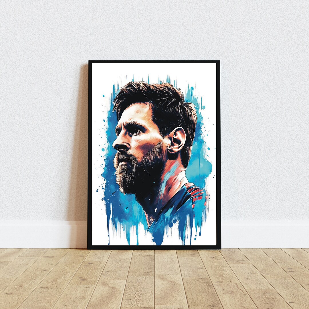 Leo Messi Poster Framework A3 A4 Print Graphic High Quality Digital ...