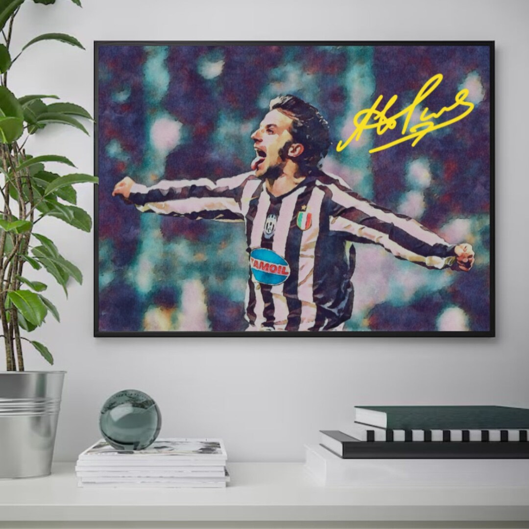 Alessandro Del Piero Juventus Autograph Gift Idea Autograph Frame Print ...
