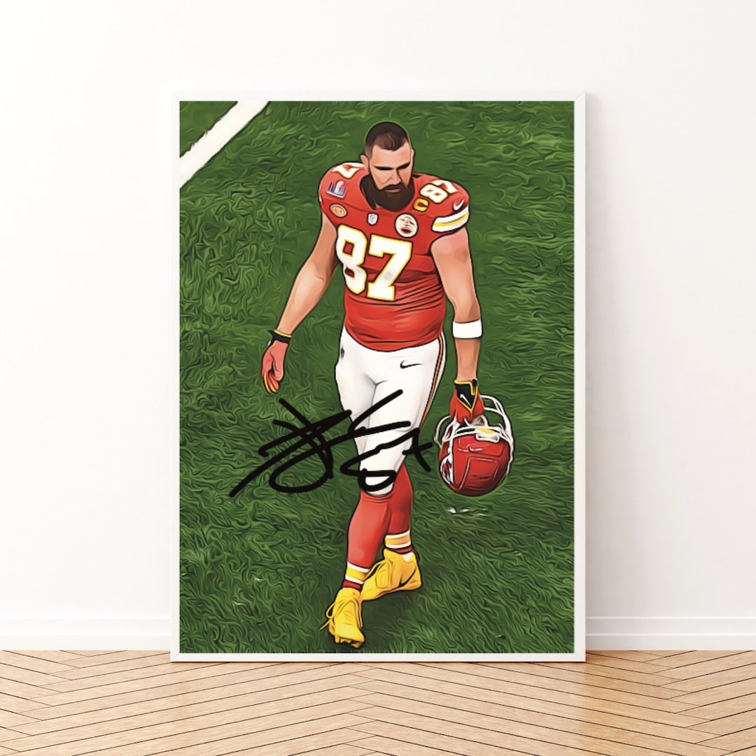 Travis Kelce Kansas City Chiefs Autograph Gift Idea Autograph Frame ...