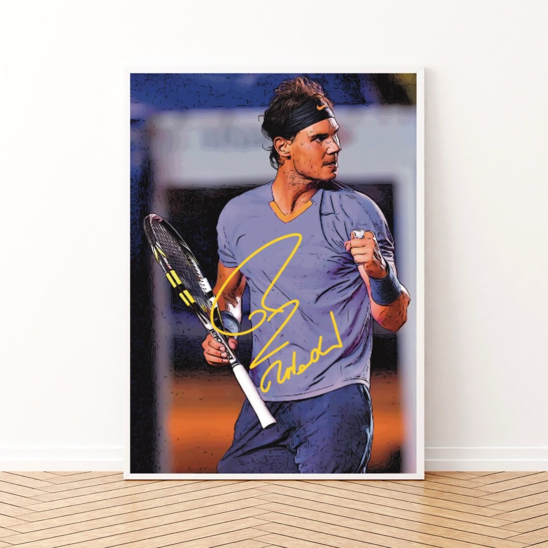 Rafael Nadal Roland Garros Gift Idea Autograph Poster Print Frame ...