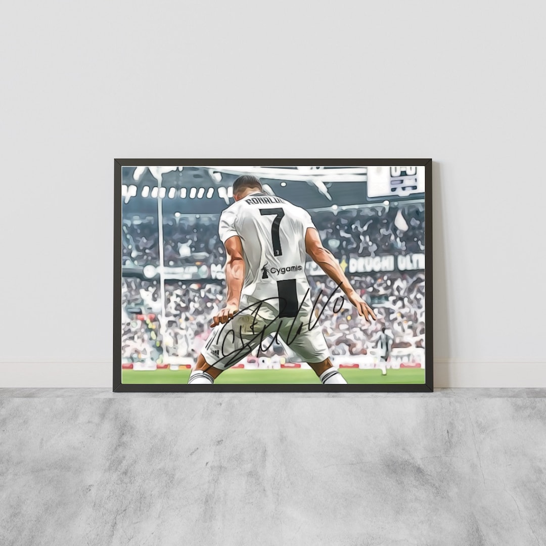 Cristiano Ronaldo CR7 Juventus Autograph Gift Idea Autograph Frame ...