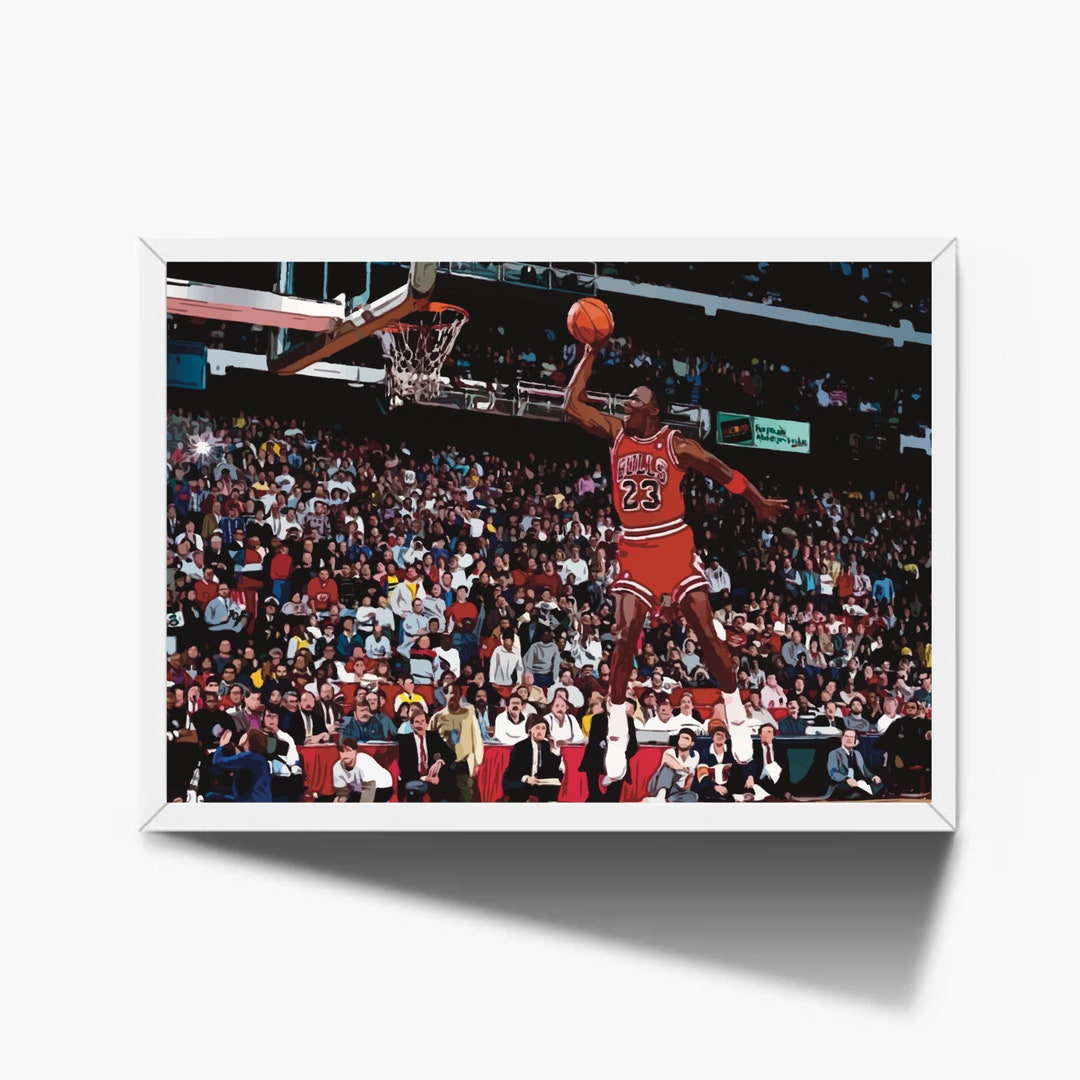 Michael Jordan AIR JORDAN Chicago Bulls Print Graphic High Quality ...