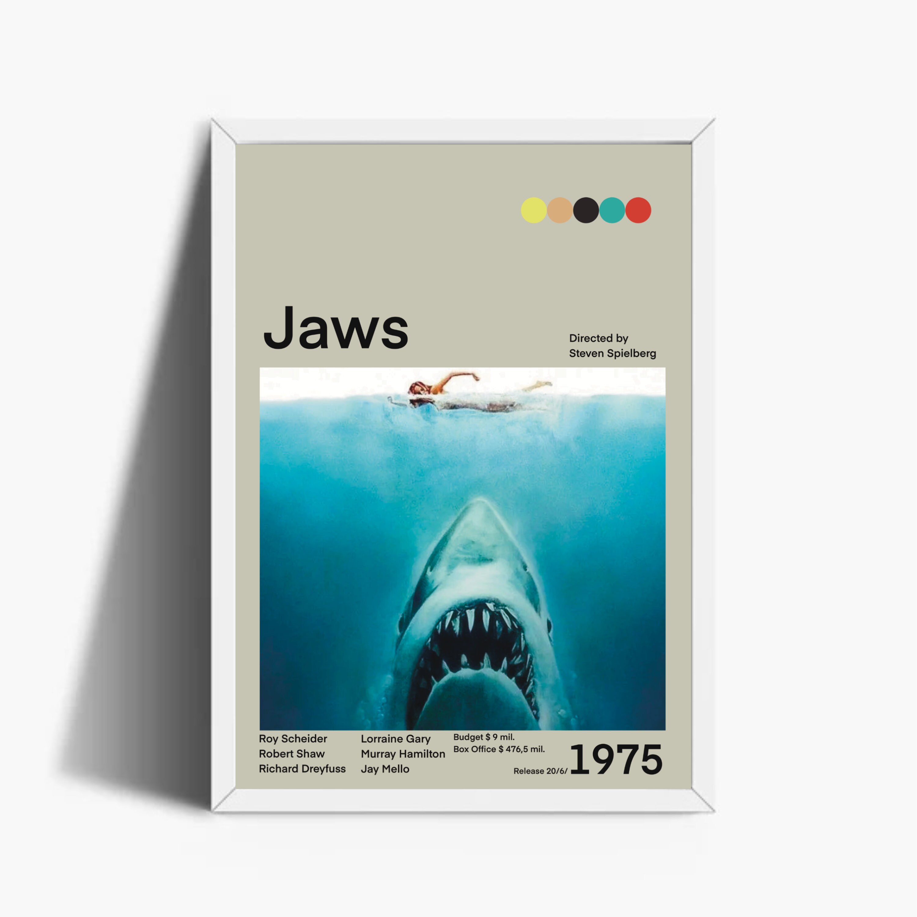 Jaws Jaws cartel de película póster de película HD arte Imprimir ...