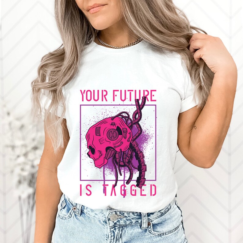 Punk T-shirt, Cyber Shirt, Futuristic Shirt, High Tech T-shirt, Space T ...