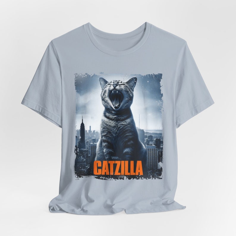 Catzilla Funny Cat Shirt, Funny Cat Monster T-shirt, Cat Owner Outfit ...