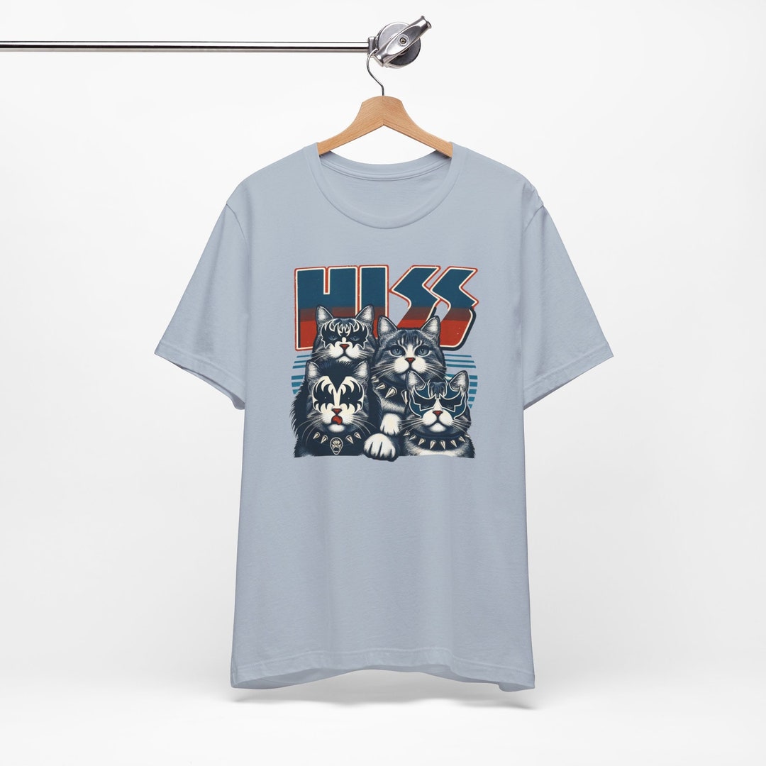 Rocker Cats Hiss T-shirt, Cute Rocker Kittens Shirt, Rockstars Funny ...