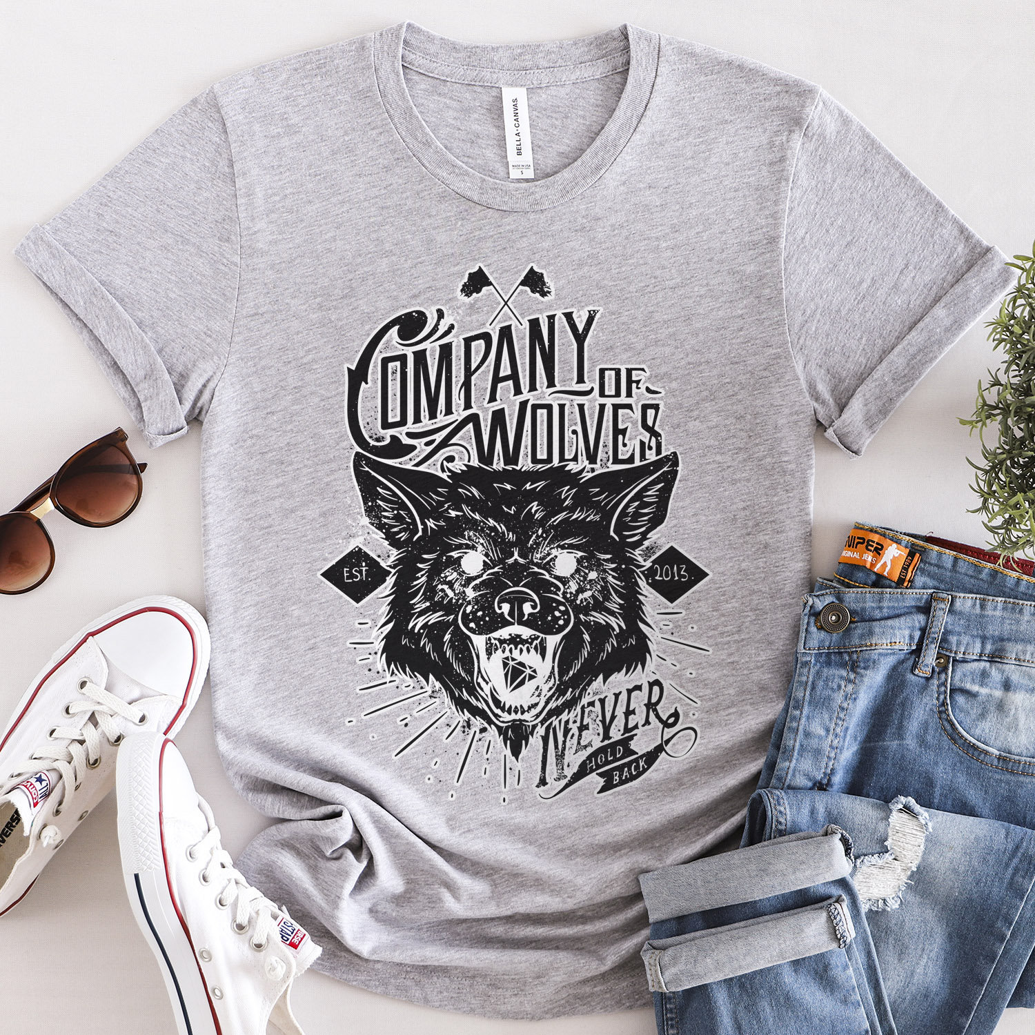 Wolf T-shirt, Company of Wolves T-shirt, T-shirt With Wolf Print ...