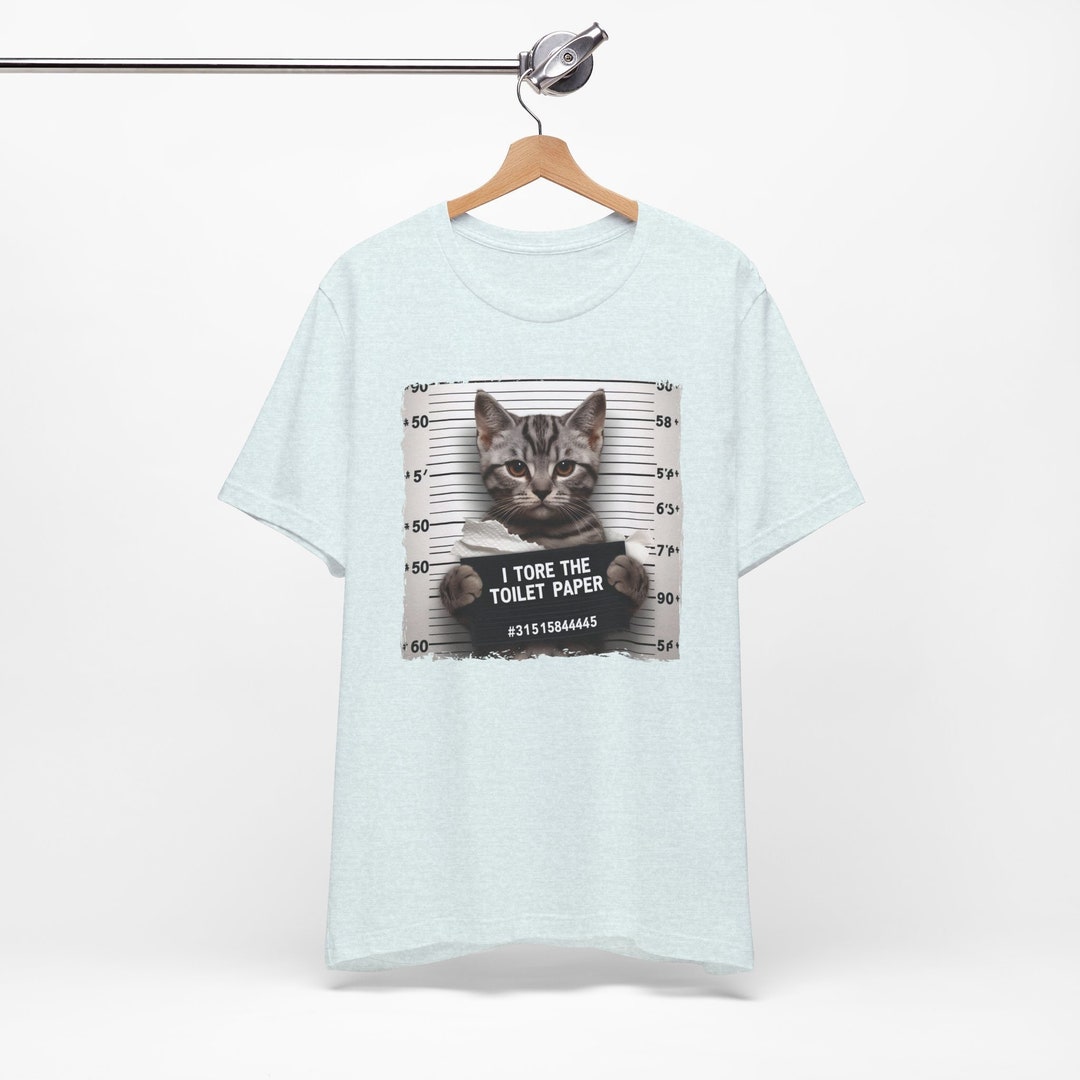 Bad Kitty T-shirt, Funny Cat T-shirt, Guilty Cat Tee, Cat Lover Gift ...