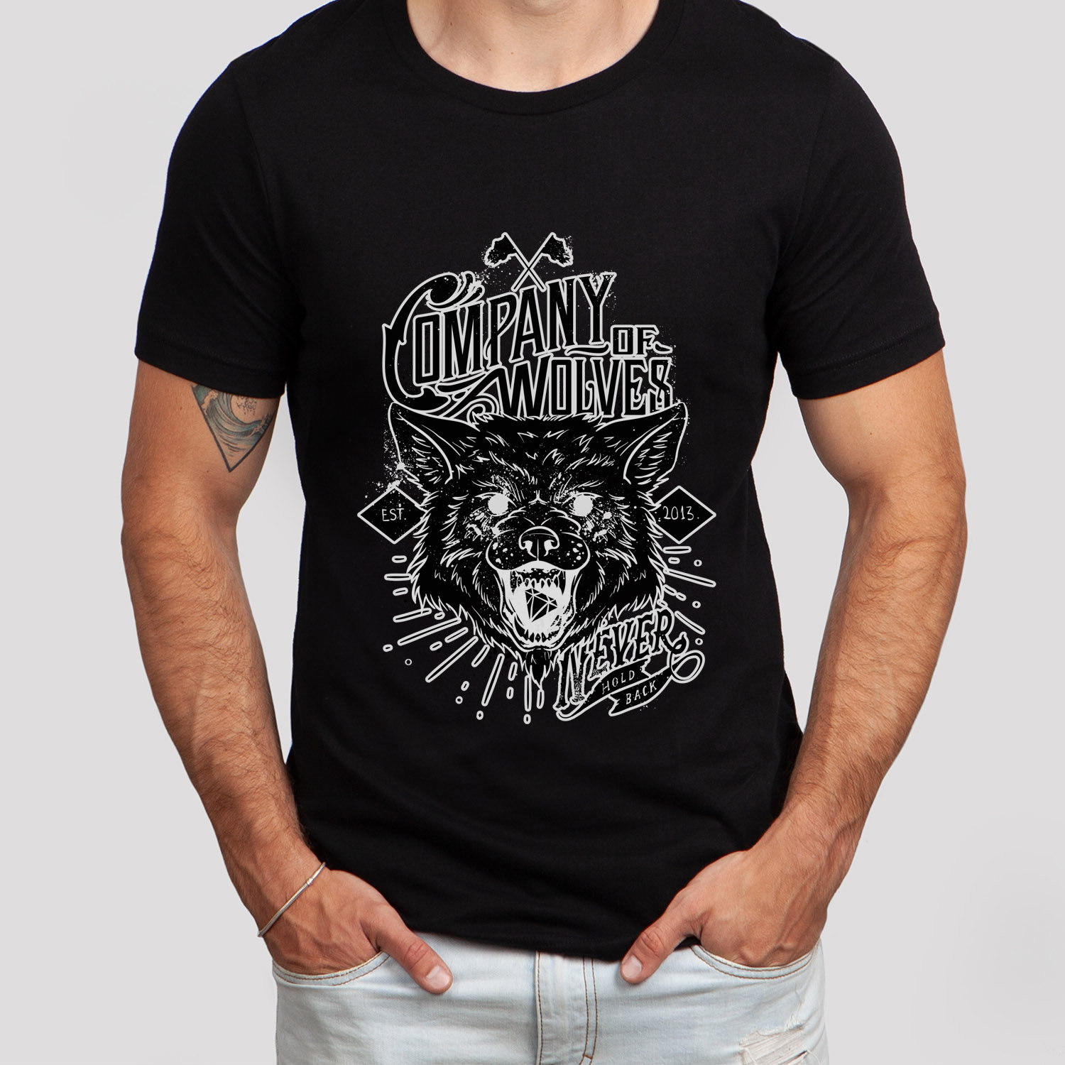 Wolf T-shirt, Company of Wolves T-shirt, T-shirt With Wolf Print ...