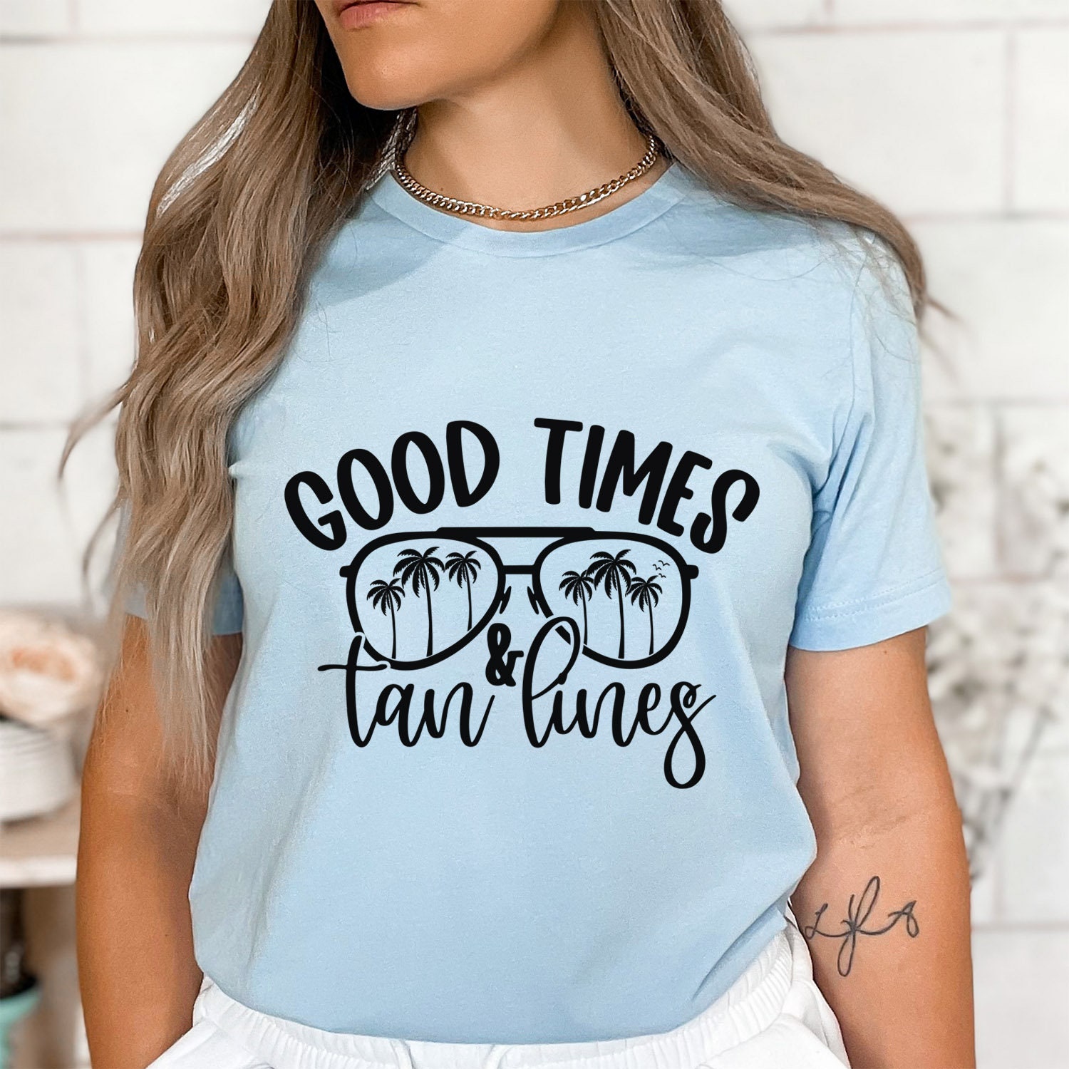 Women Beach Shirt, Shirt With Sunglasses, Summer Shirts for Women ...