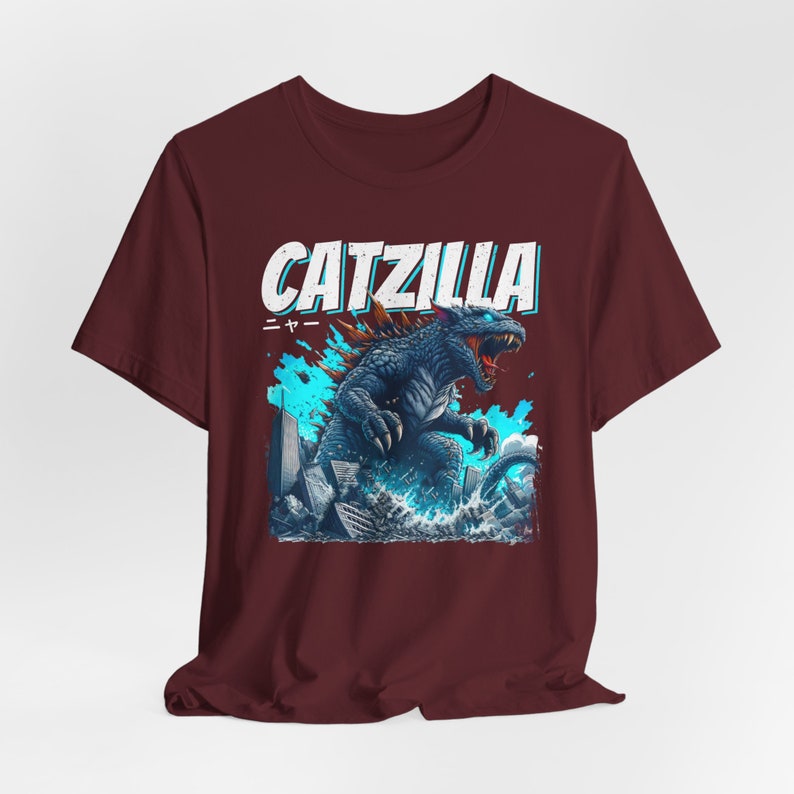 Catzilla Funny Cat Shirt, Cat Owner Outfit, Pet Lover Tee Shirt, Cat ...
