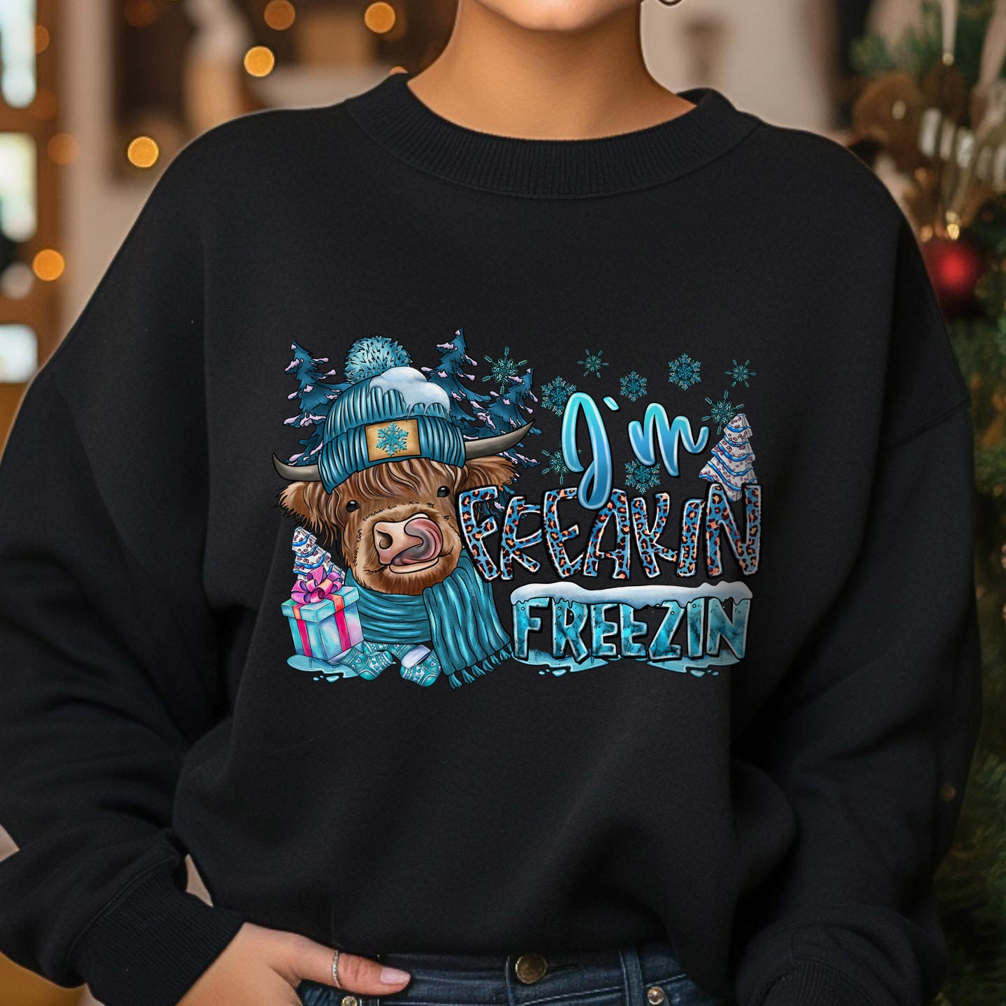 I Am Freezing Cute Winter Sweatshirt, It's Freezing Season Sweatshirt ...