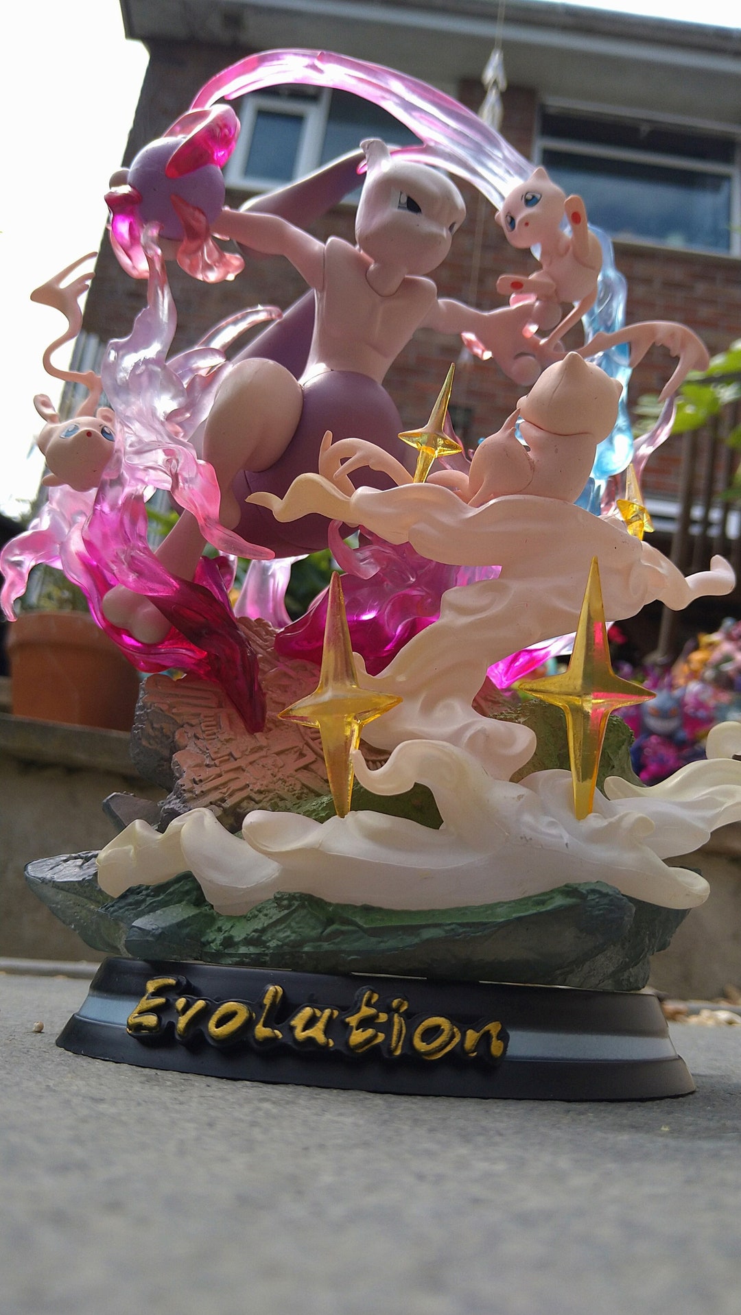 Exciting Pokemon Evolutions LED Statue: Mewtwo & Mew Premium - Etsy