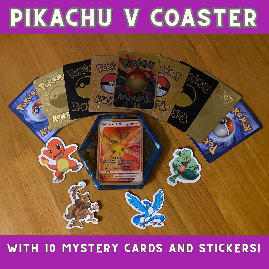 Pikachu Collection Handcrafted Pokemon Coasters: Custom Designs for All ...