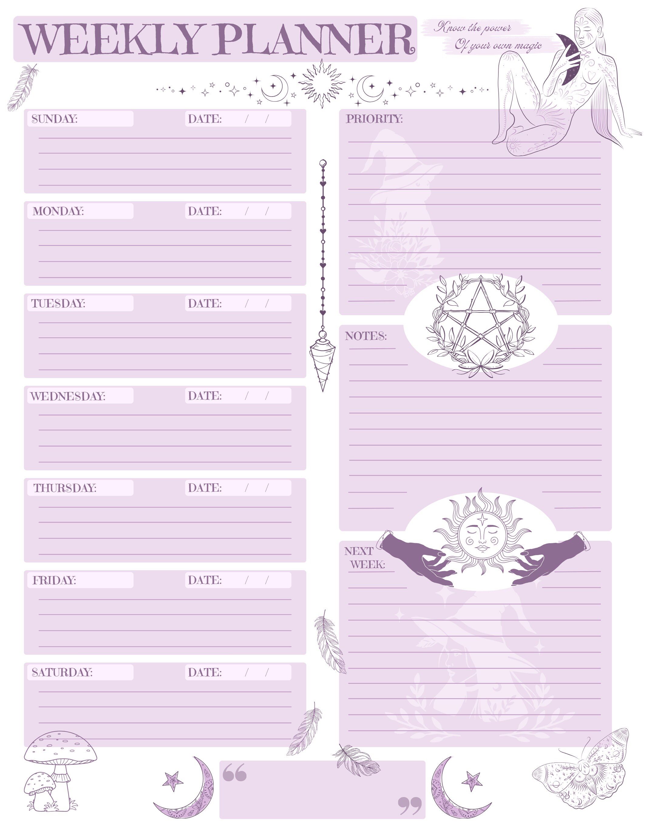 2024 Planner for Modern Witches - Etsy