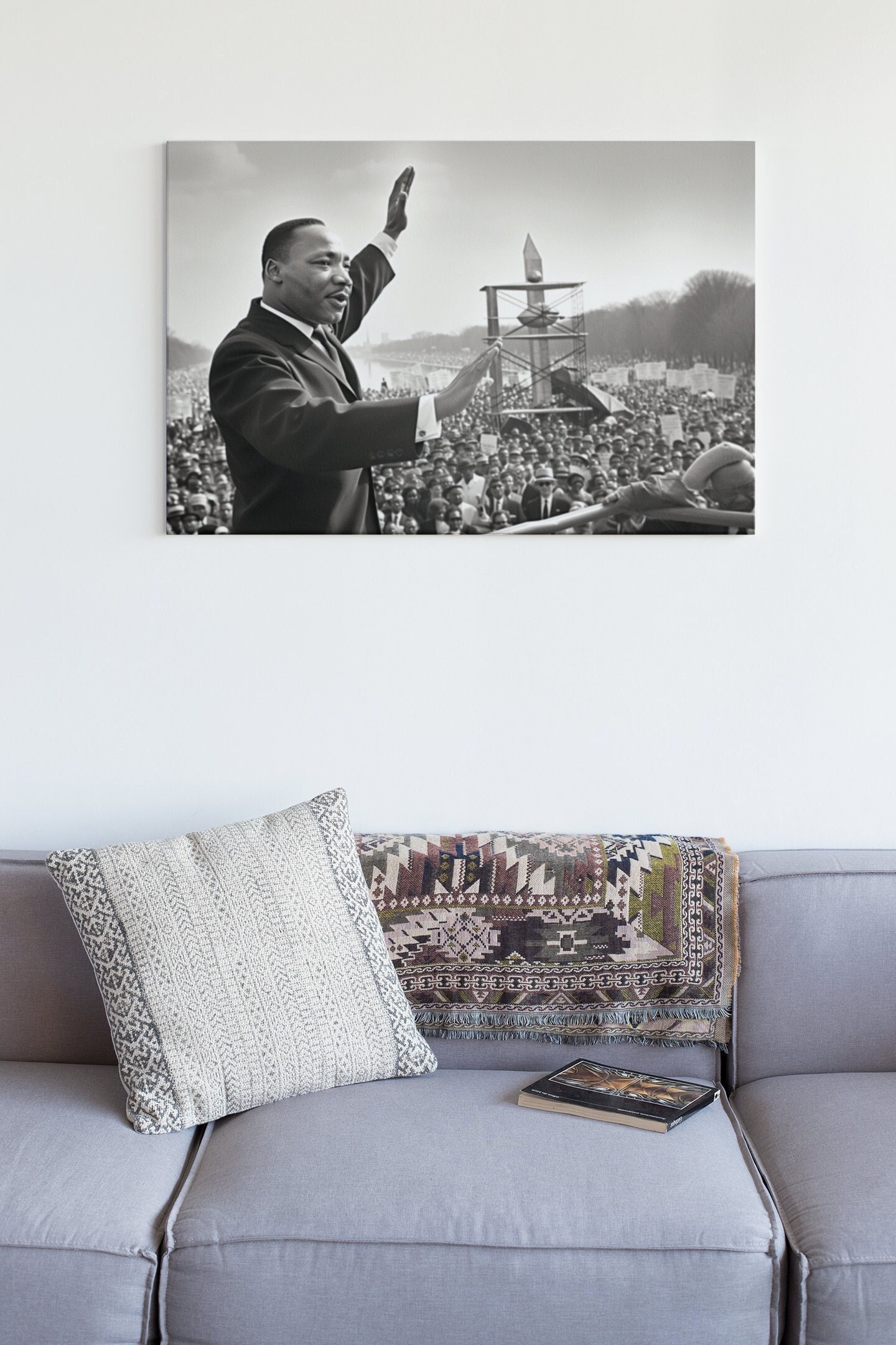 Iconic Wall Art, Historic Art Martin Luther King Jr. Art Print - Civil ...