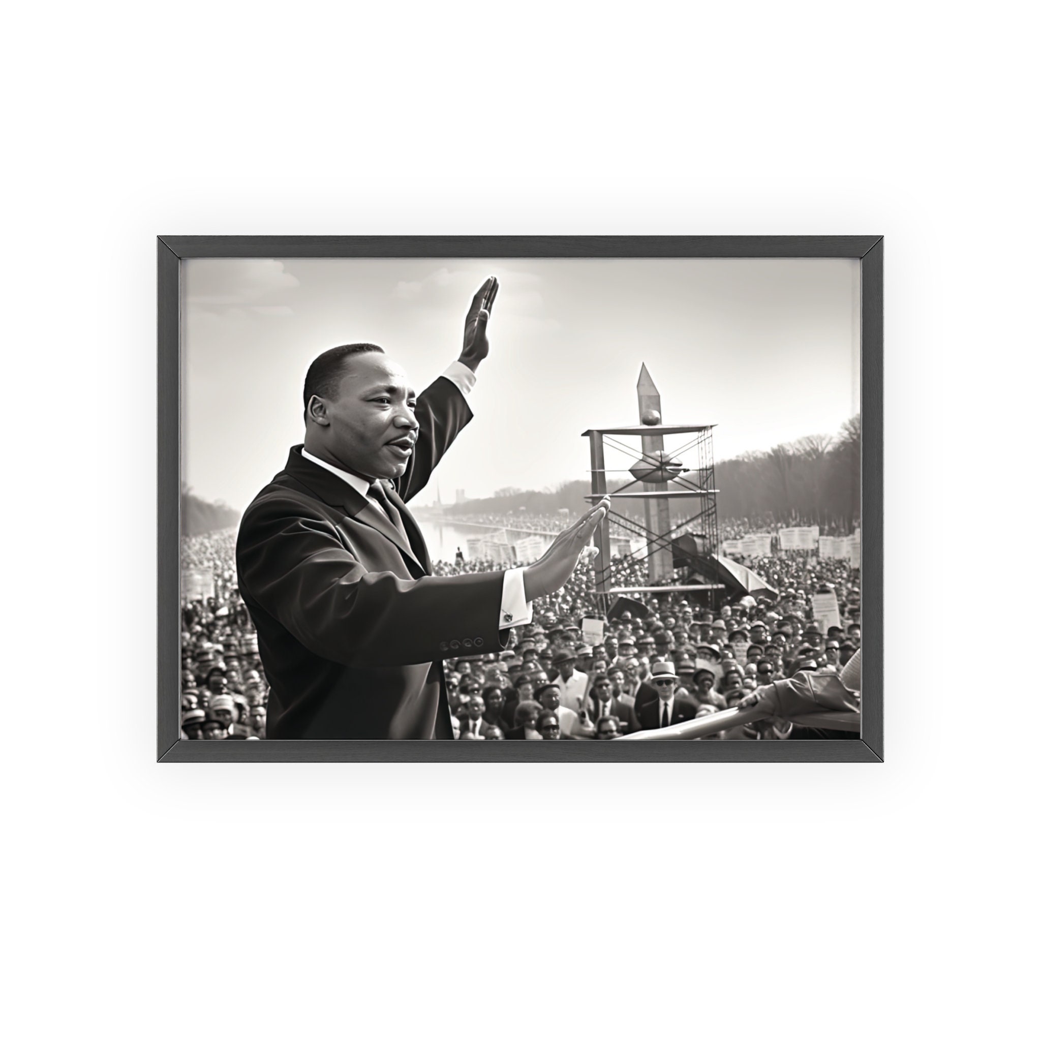 Iconic Wall Art, Historic Art Martin Luther King Jr. Art Print - Civil ...