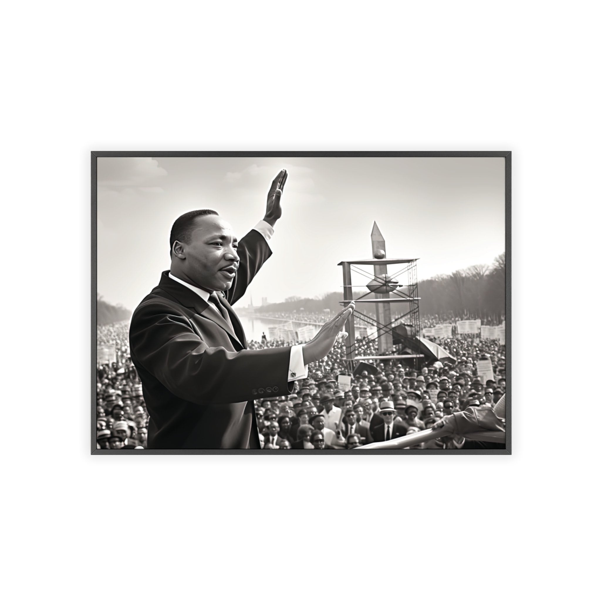 Iconic Wall Art, Historic Art Martin Luther King Jr. Art Print - Civil ...