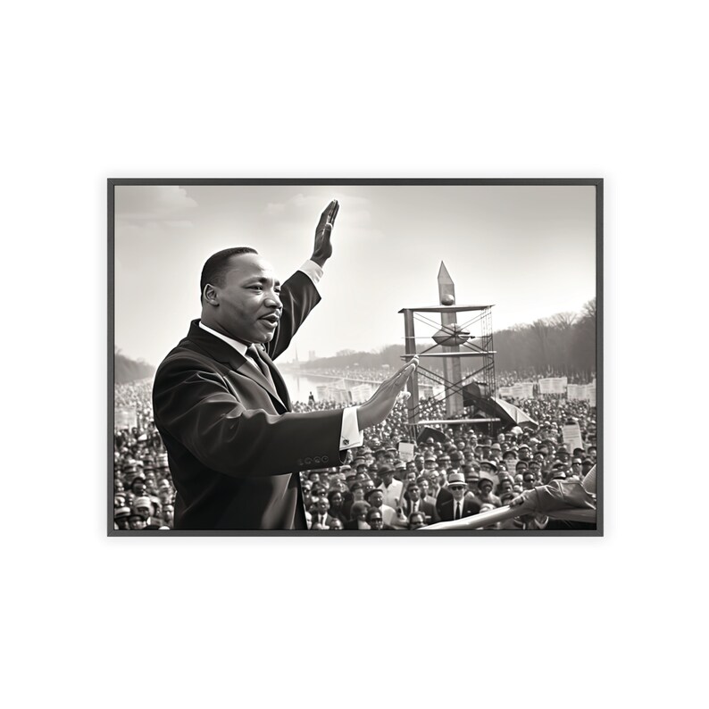 Iconic Wall Art, Historic Art Martin Luther King Jr. Art Print - Civil ...