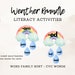 Weather Bundle, Literacy Activities, Math Activities, Preschool ...