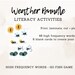 Weather Bundle, Literacy Activities, Math Activities, Preschool ...