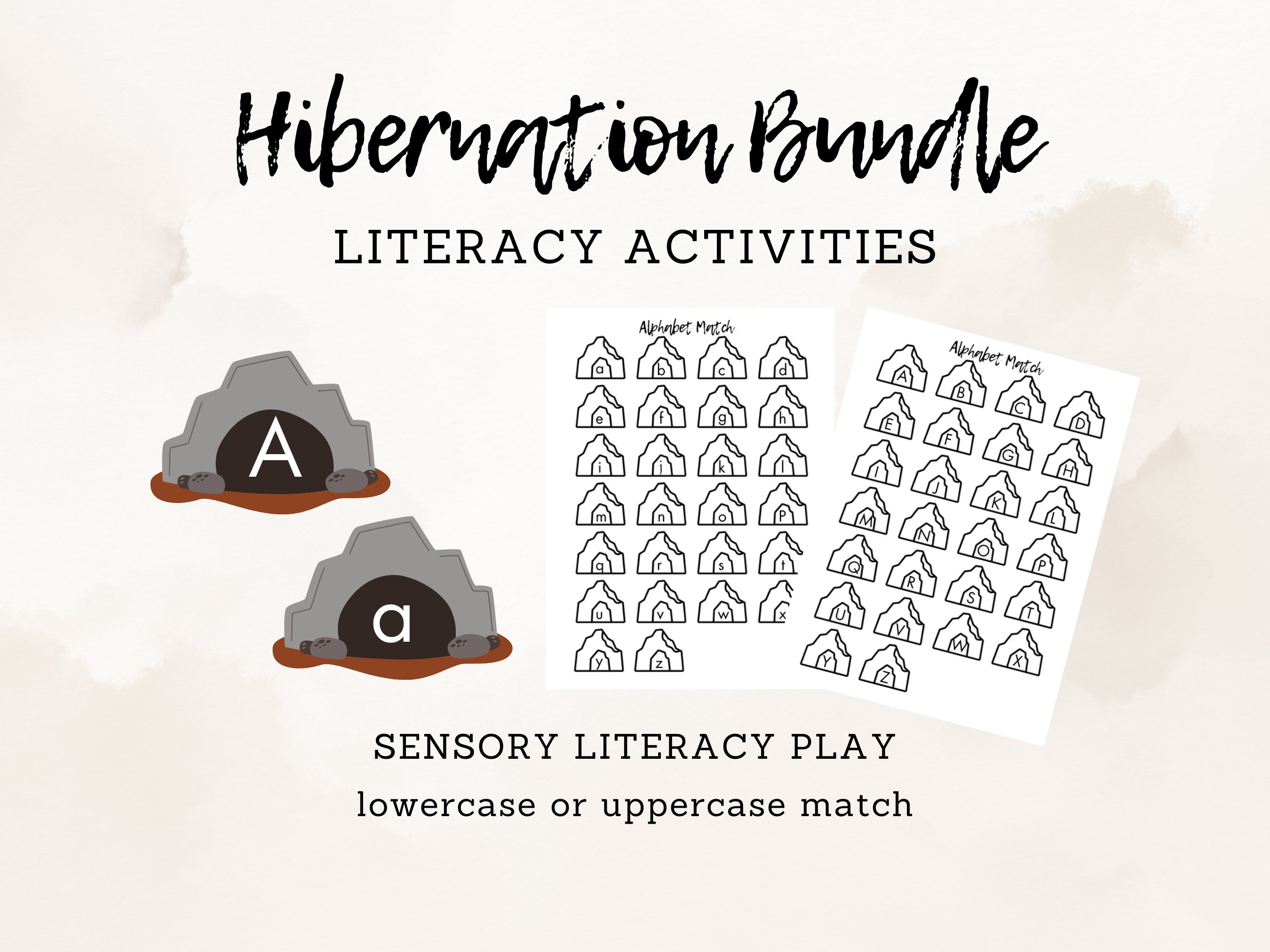 Hibernation Bundle, Literacy Activities, Preschool Activities ...