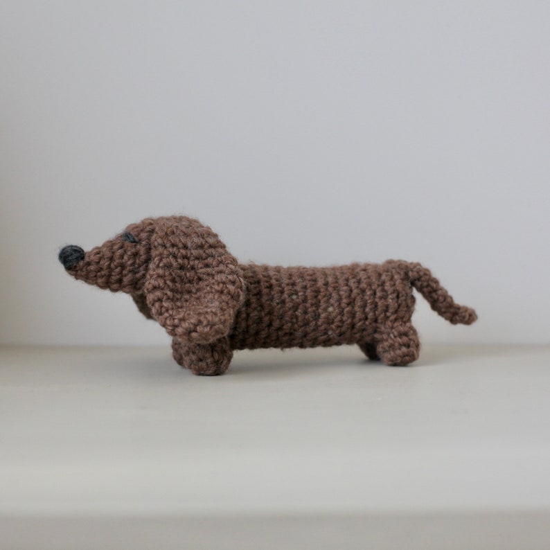 Dog Crochet Pattern - Dachshund Dog / Sausage Dog /weiner Dog- Beginner ...