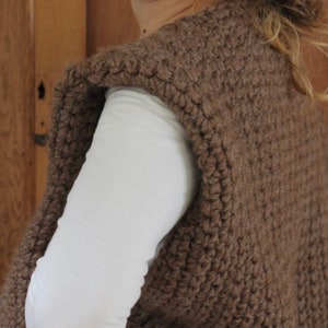 SUPER CHUNKY Sweater Vest Crochet Pattern - Instant PDF Instructions ...