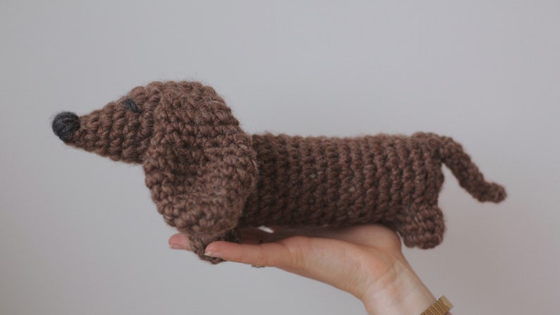 Dog Crochet Pattern - Dachshund Dog / Sausage Dog /weiner Dog- Beginner ...