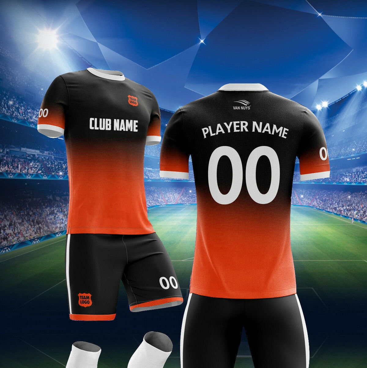 Custom Soccer Uniforms With Name and Number - Etsy