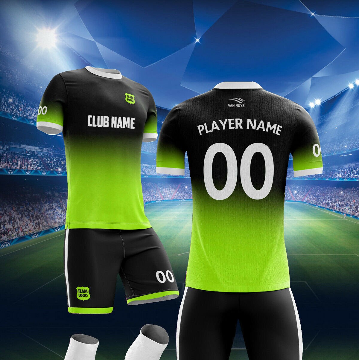 Custom Soccer Uniforms With Name and Number - Etsy