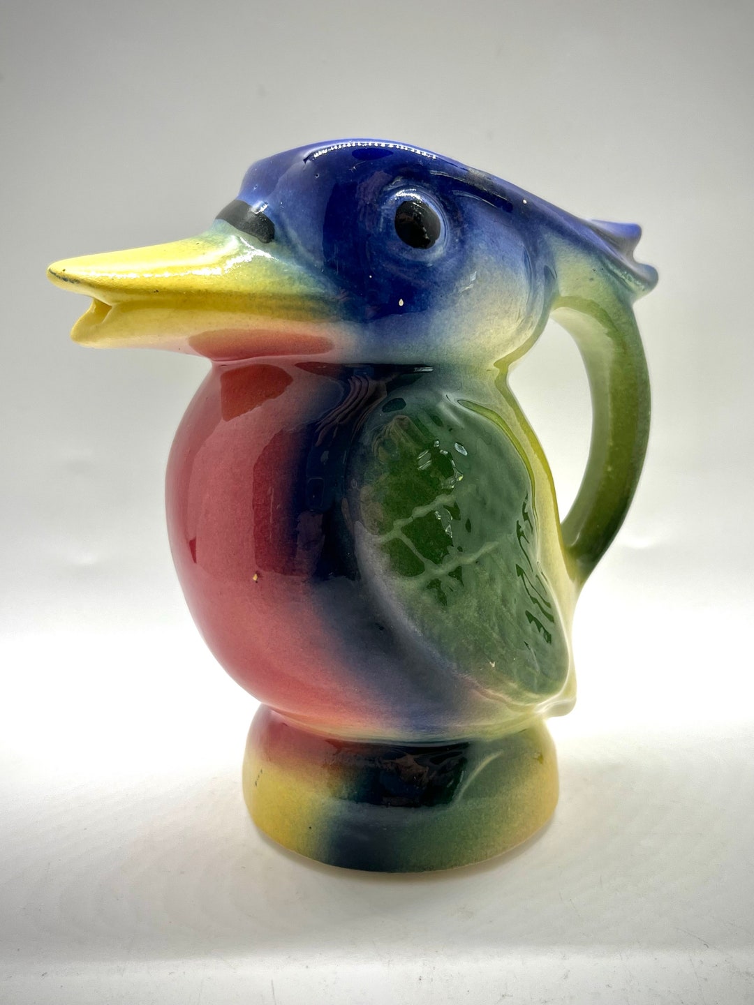 Vintage 1940’s California Pottery Kookaburra Bird Pitcher - Etsy