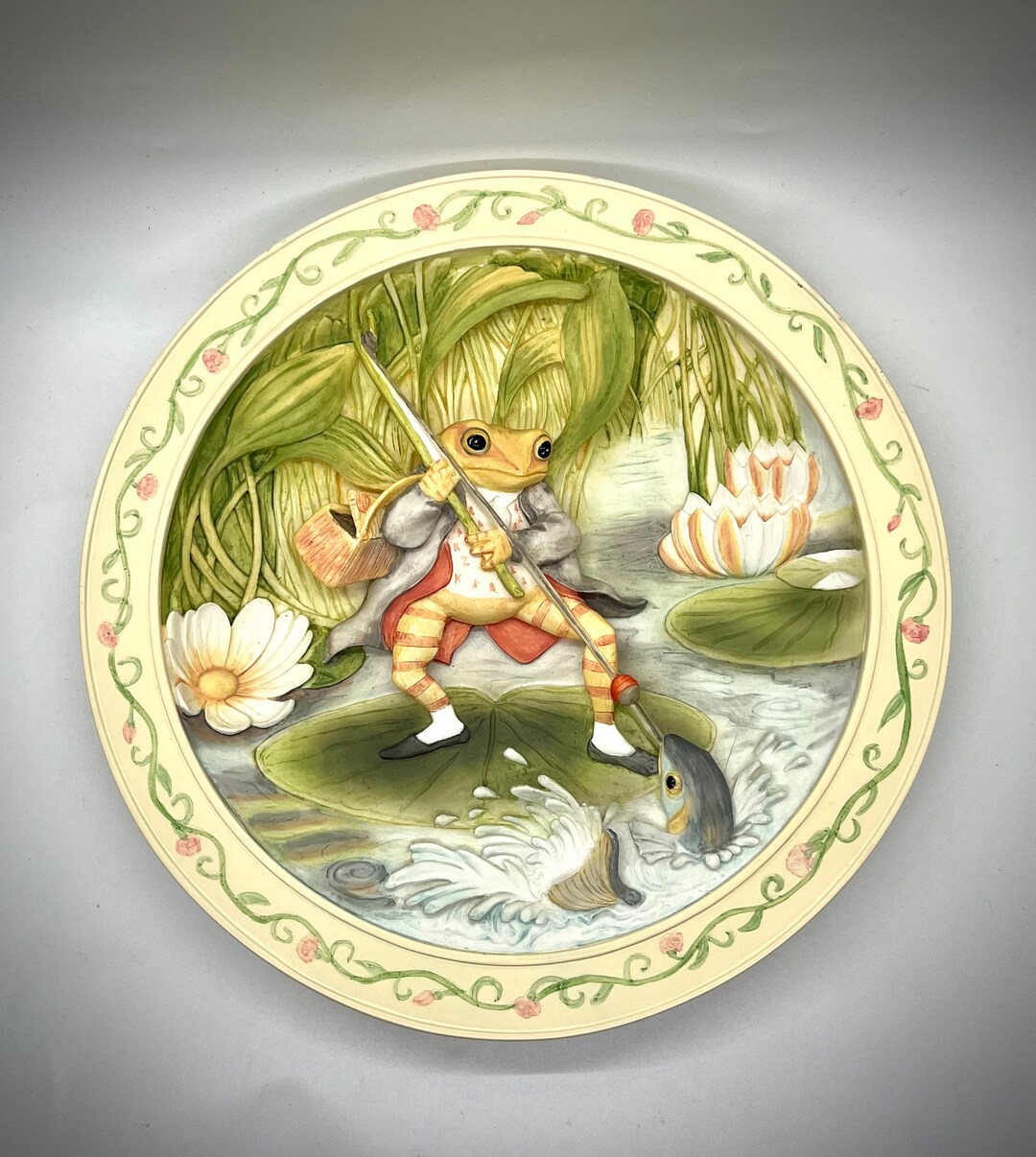 Jeremy Fisher | Beatrix Potter Plate | Davenport Pottery | 3 D Plate - Etsy