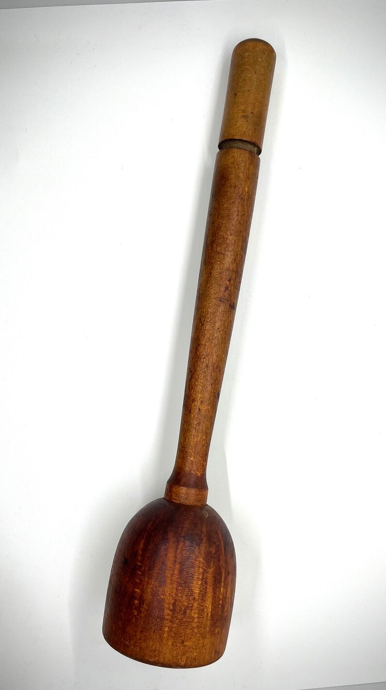 Wooden Pounder Antique Masher Vintage Kitchen Utensil Kitchen Tool ...