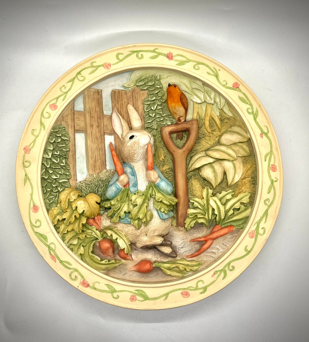 Peter Rabbit Beatrix Potter Plate Davenport Pottery 3 D Plate - Etsy