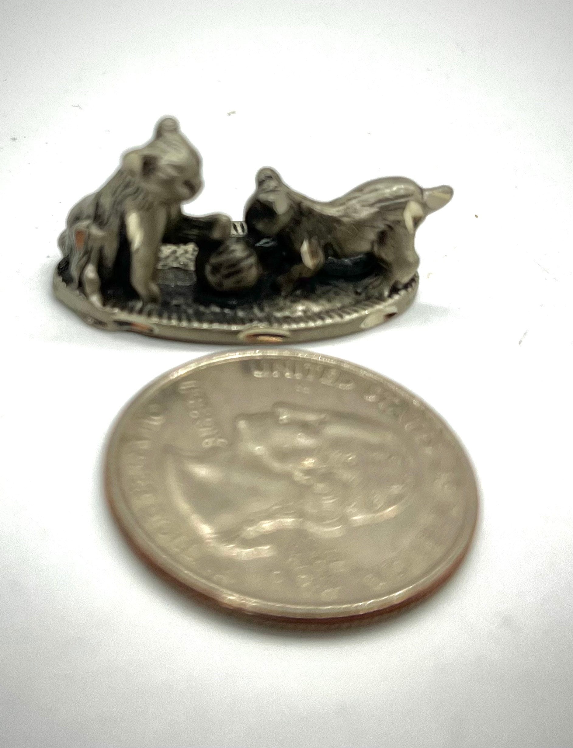 Tiny Treasure Pewter Cats | Miniature Cats | Wee Kittens - Etsy
