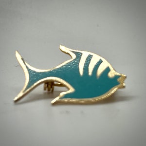 Tiny Treasure Fish Pin | Miniature Fish Pin | Wee Blue Fish Pin | Fish ...