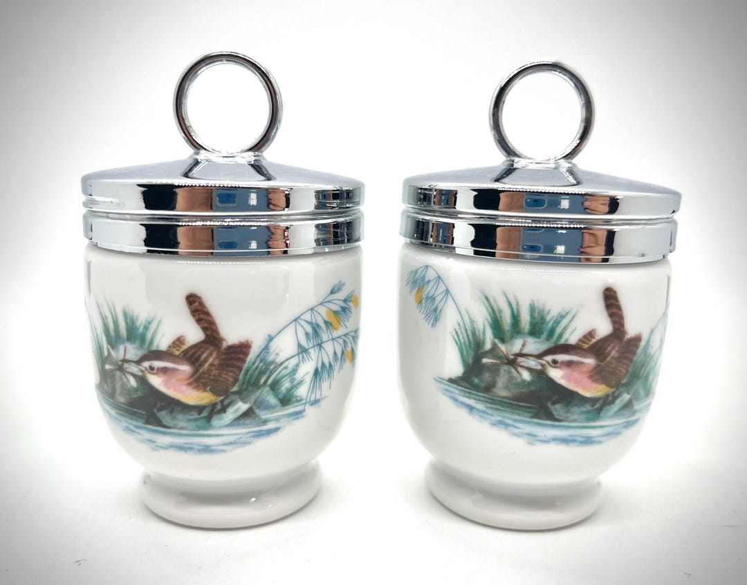 Egg Coddler Set Of Two Made In England Branded Royal Worcester One Egg Size Etsy