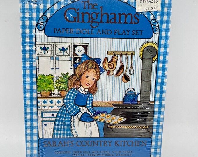 The Ginghams Sarahs Country Kitchen Paper Doll and Play Set Unopened - Etsy