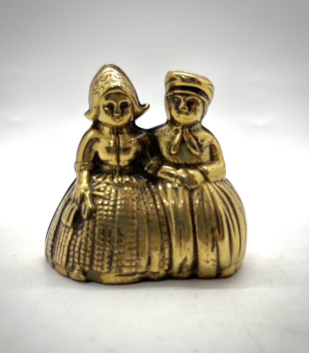 Vintage Brass Bell | Couple | Male and Female Figure Bell - Etsy