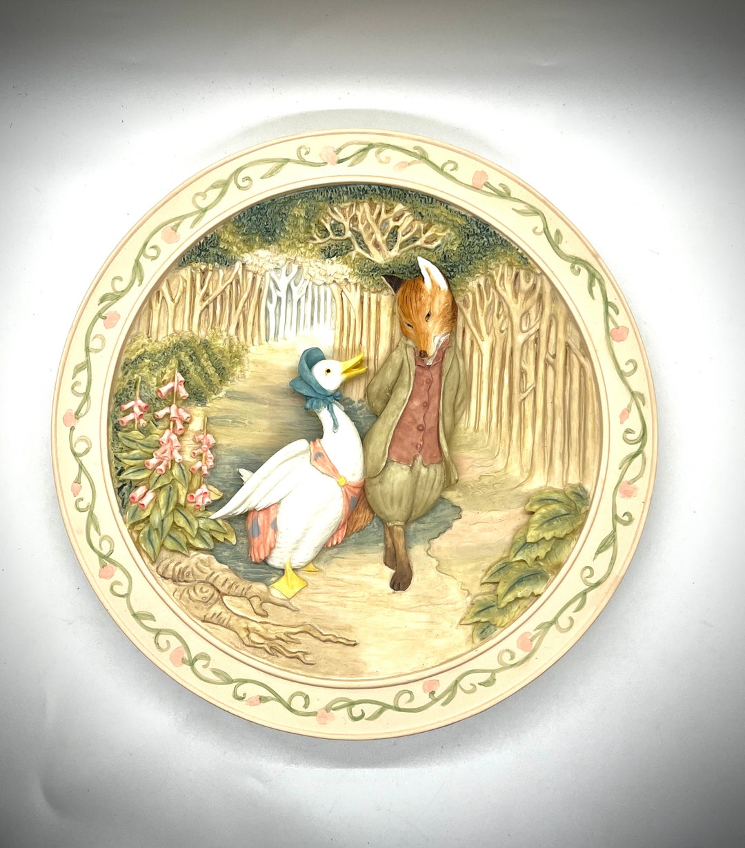 Jemima Puddleduck Beatrix Potter Plate Davenport Pottery 3 D Plate - Etsy