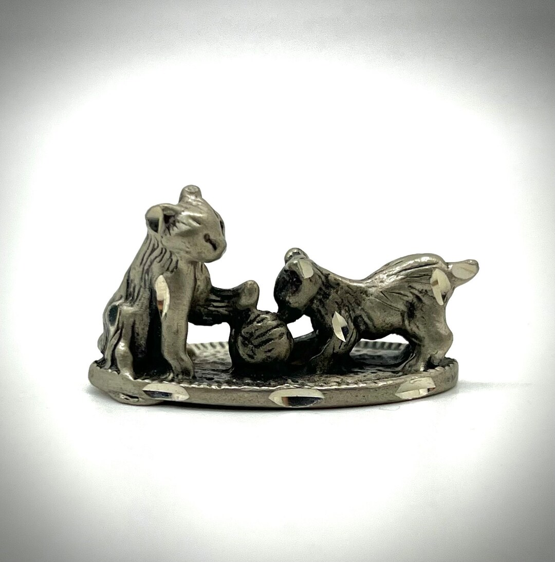 Tiny Treasure Pewter Cats | Miniature Cats | Wee Kittens - Etsy