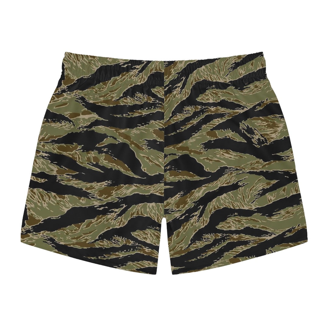 Tiger Stripe Swim Trunks - Etsy
