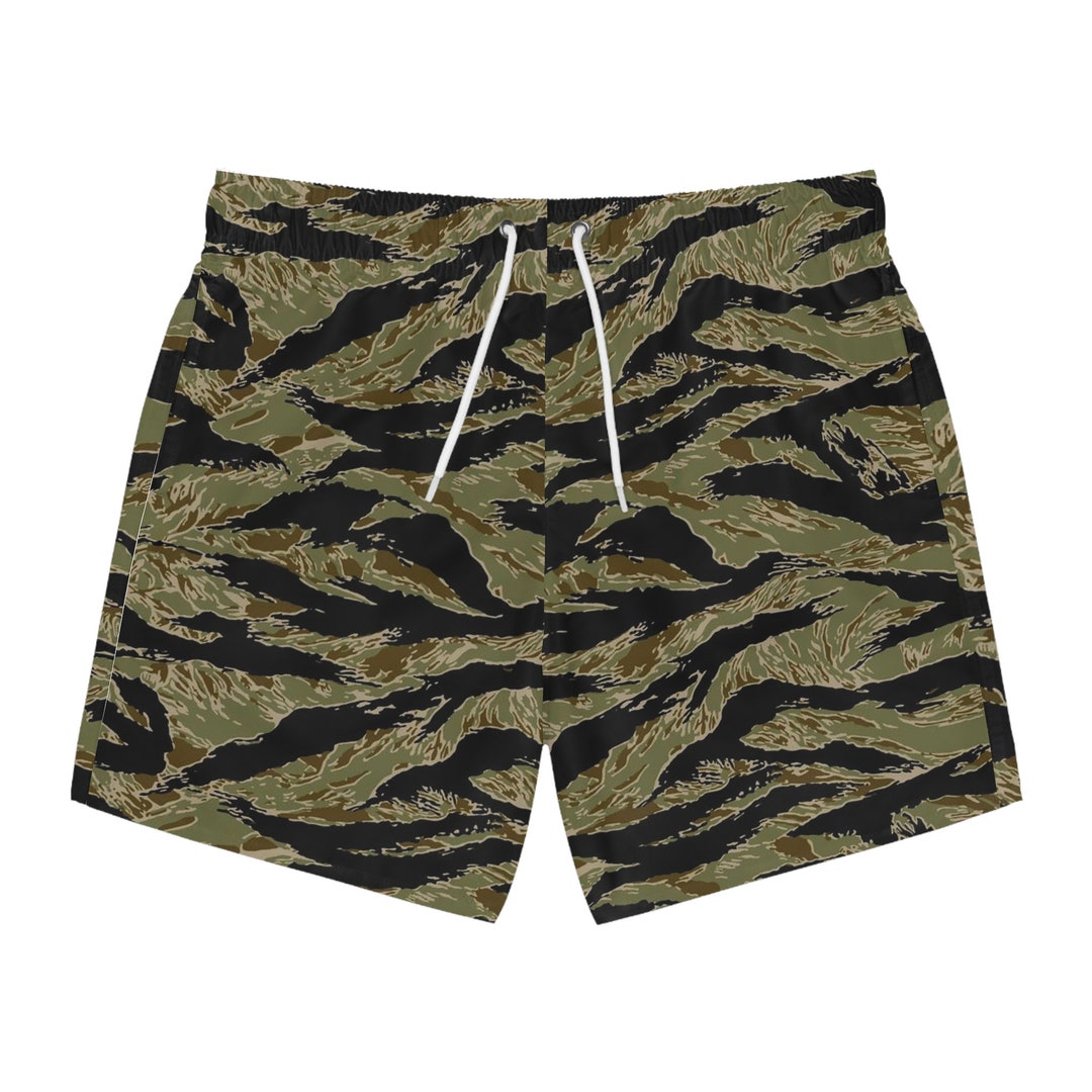 Tiger Stripe Swim Trunks - Etsy