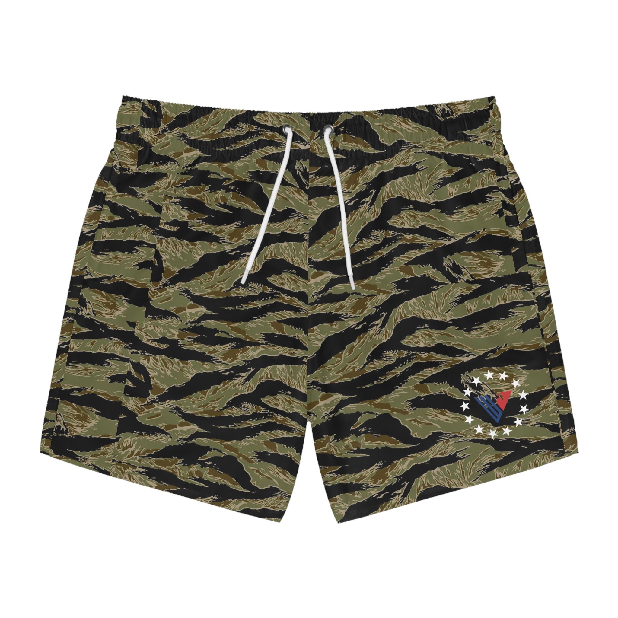 Tiger Stripe Swim Trunks - Etsy