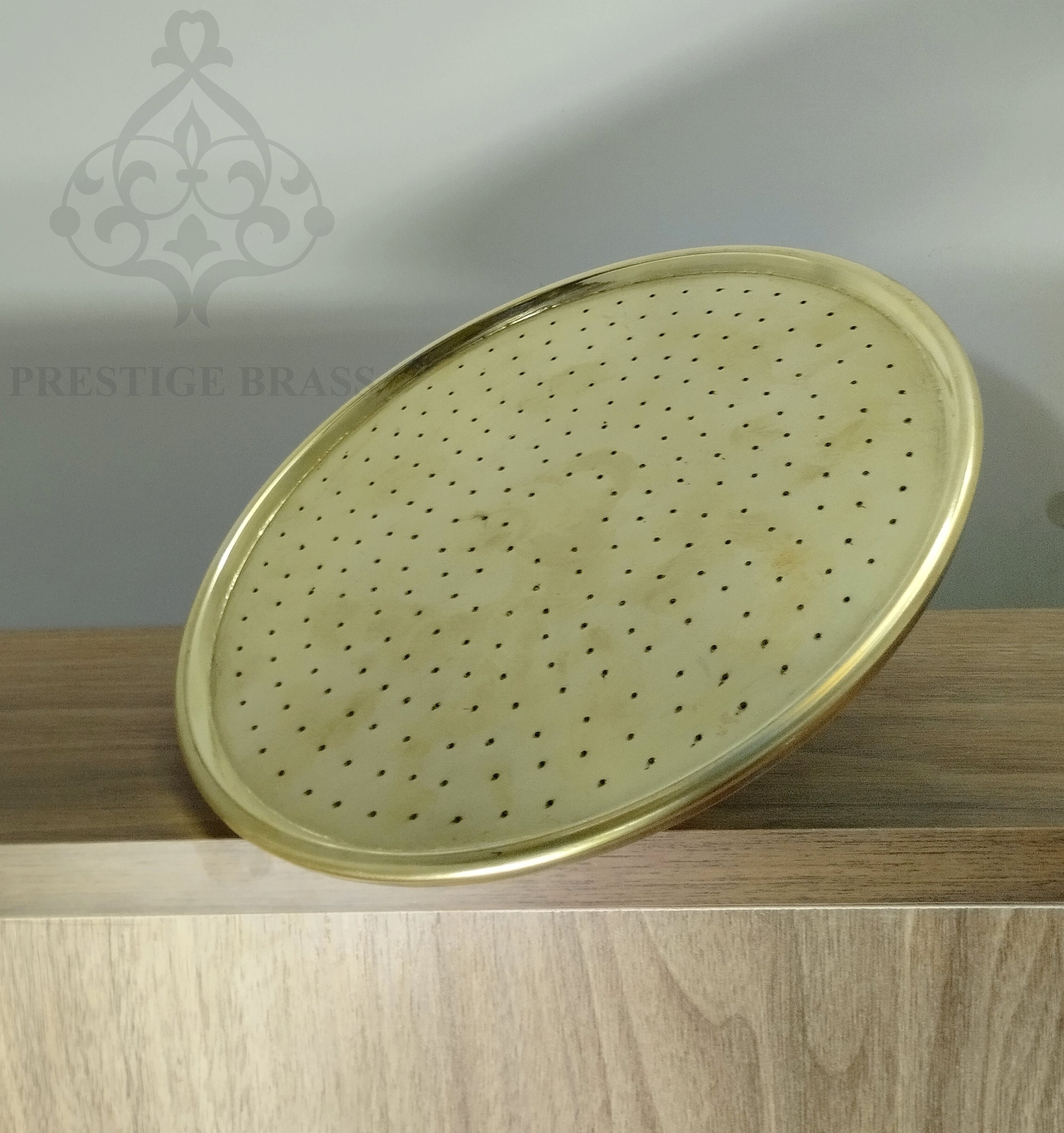 Unlacquered Solid Brass Rain Shower Head, Handcrafted Vintage ...